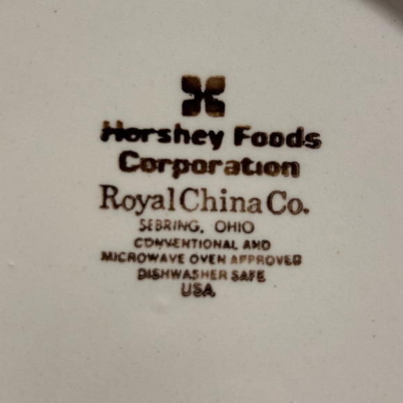 Kitchen | Rare Hersheys Coco Cream Pie Plate With Recipe Royal China ...